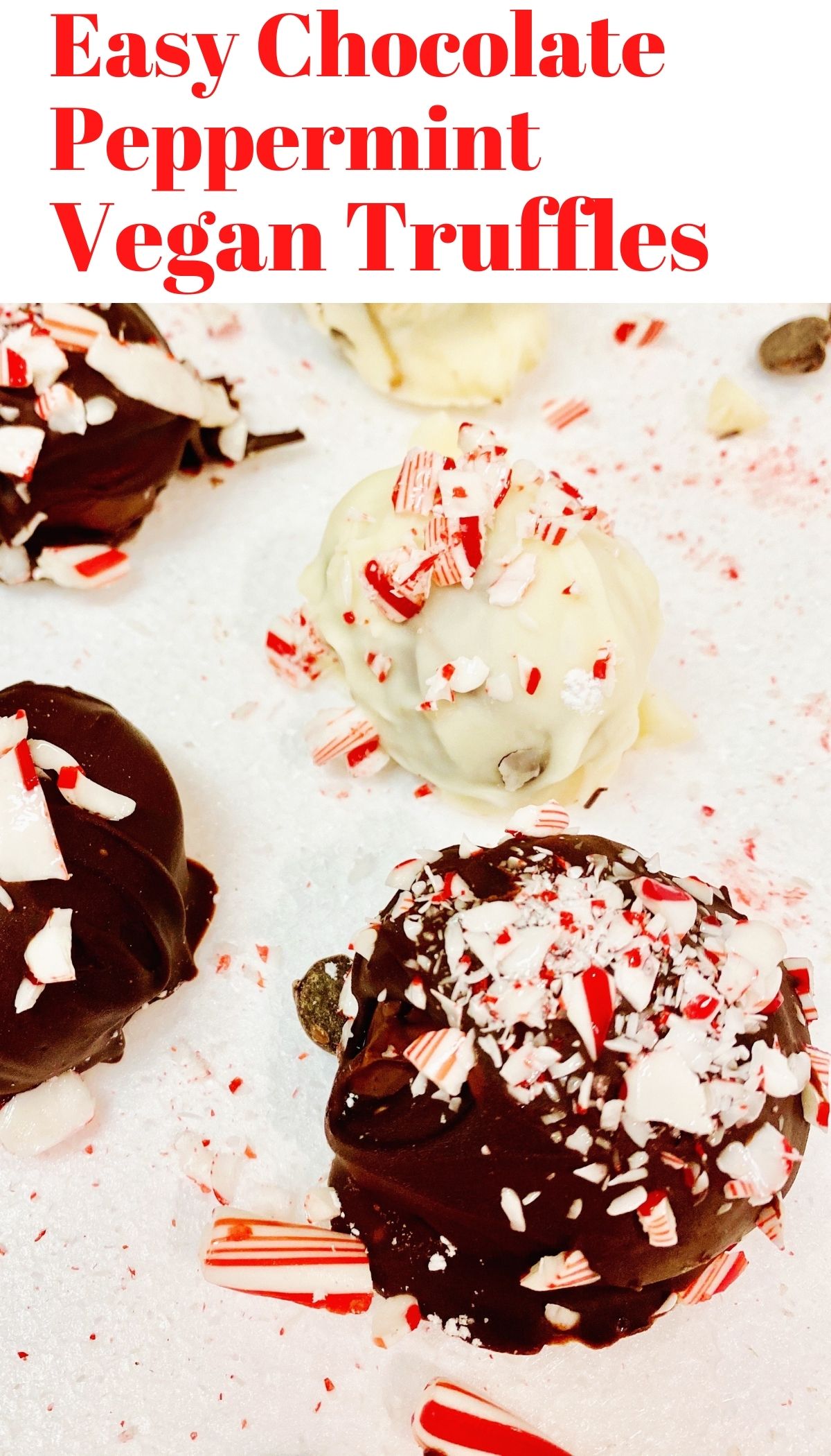 Chocolate Peppermint Vegan Truffles - EA Stewart | Spicy RD Nutrition