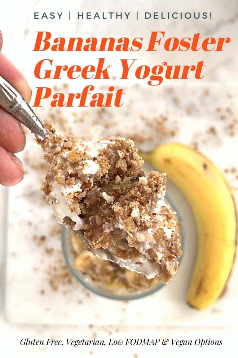 Bananas Foster Yogurt Parfait (Healthy, Easy Breakfast Recipe)